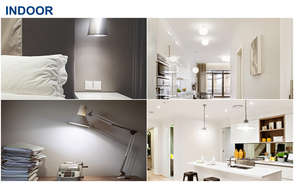 Nouscan LED Light Bulbs, 100 Watt Equivalent, A19 13W Lightbulbs, 5000K Daylight White 1500 ...