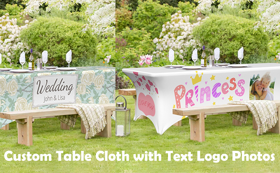 Generic Custom Table Cloth Cover with Business Logo, Personalized ...