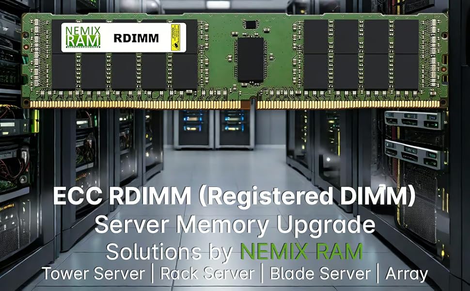 NEMIX RAM 128GB (8X16GB) DDR4 3200MHZ PC4-25600 2Rx8 1.2V 288-PIN ECC RDIMM Registered Server ...