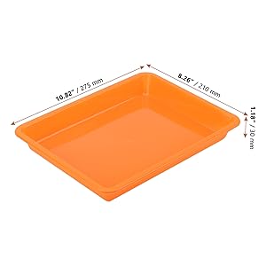 Amazon.com: LEXININ 21 Pack 7 Colors Plastic Art Trays, 10.8 x 8.3 Inch ...