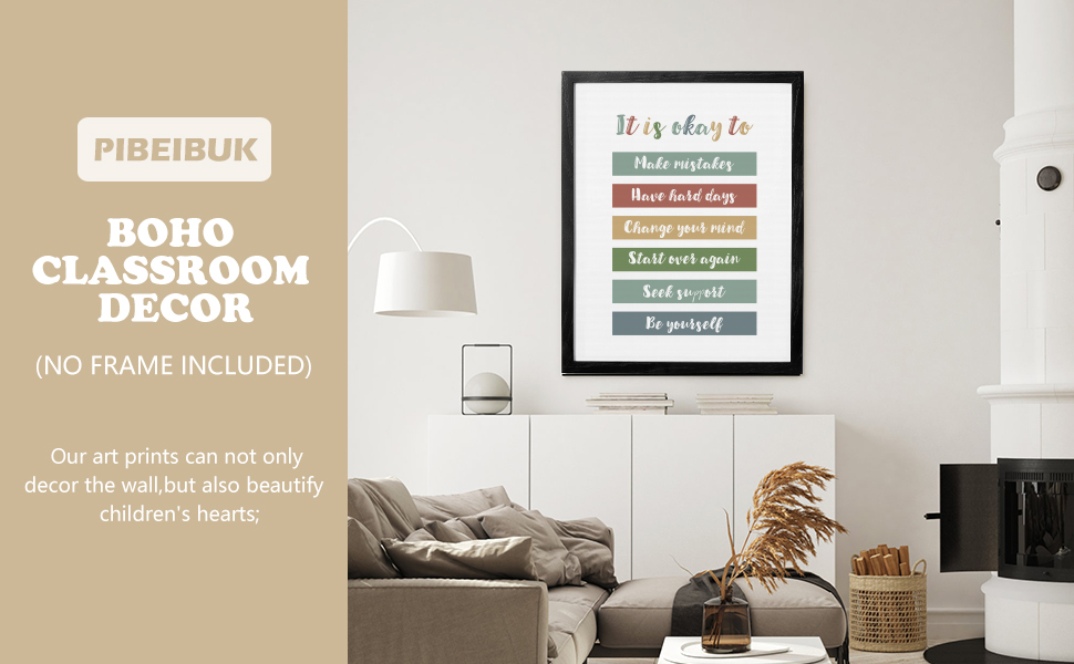 Amazon.com: Boho Classroom Decor, It Is Okay To Quotes, Playroom Decor ...