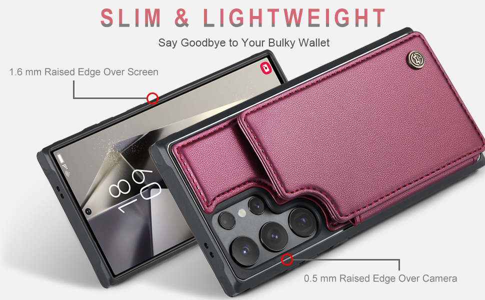 Amazon.com: Vinich for Samsung Galaxy S24 Ultra Wallet Case with Card Holder, RFID Blocking ...