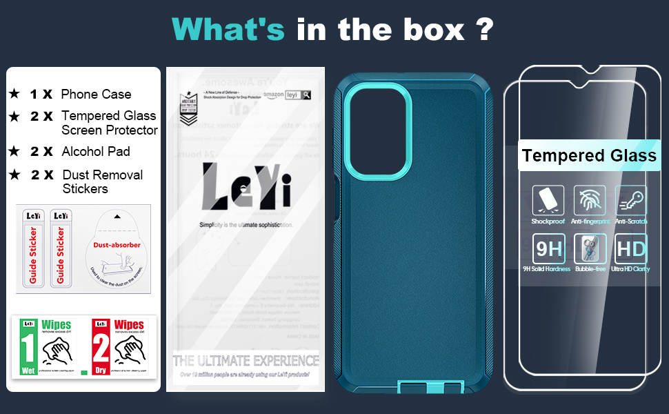 Amazon.com: LeYi for Galaxy A23 5G Phone Case: A23 Case [Not Fit A23 UW Version] with 2 Pack ...