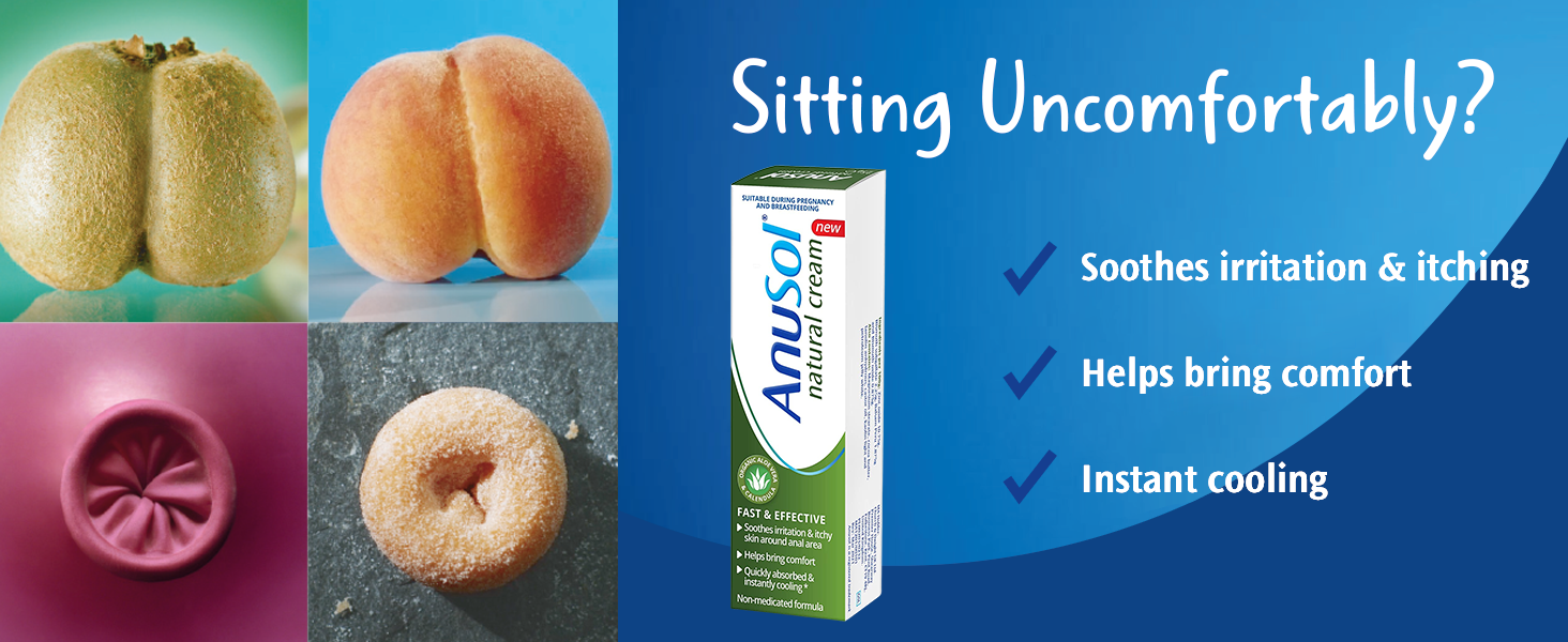 30g Anusol Natural Cream with Natural Ingredients - Relieves Anal Itching & Discomfort ...