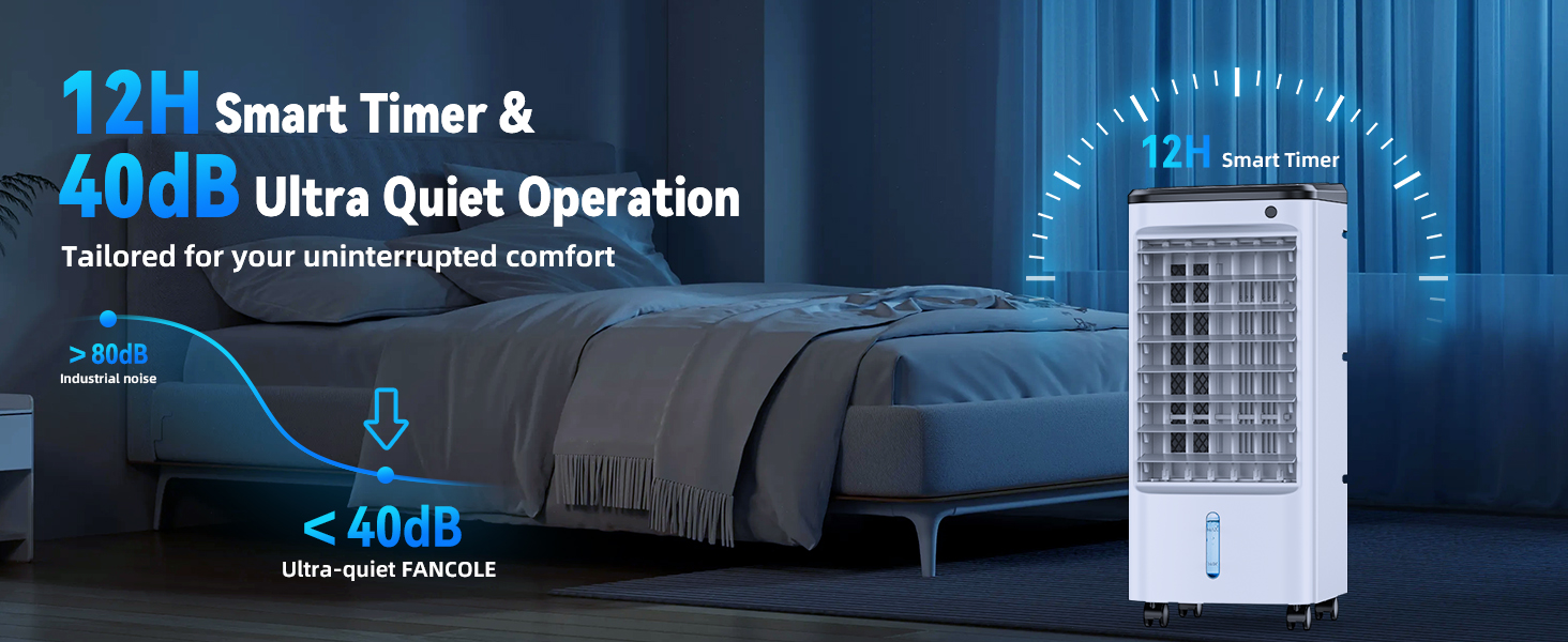 Amazon.com: fancole FANCOLE-DL2-2025 Portable-air-conditioners, White : Home & Kitchen