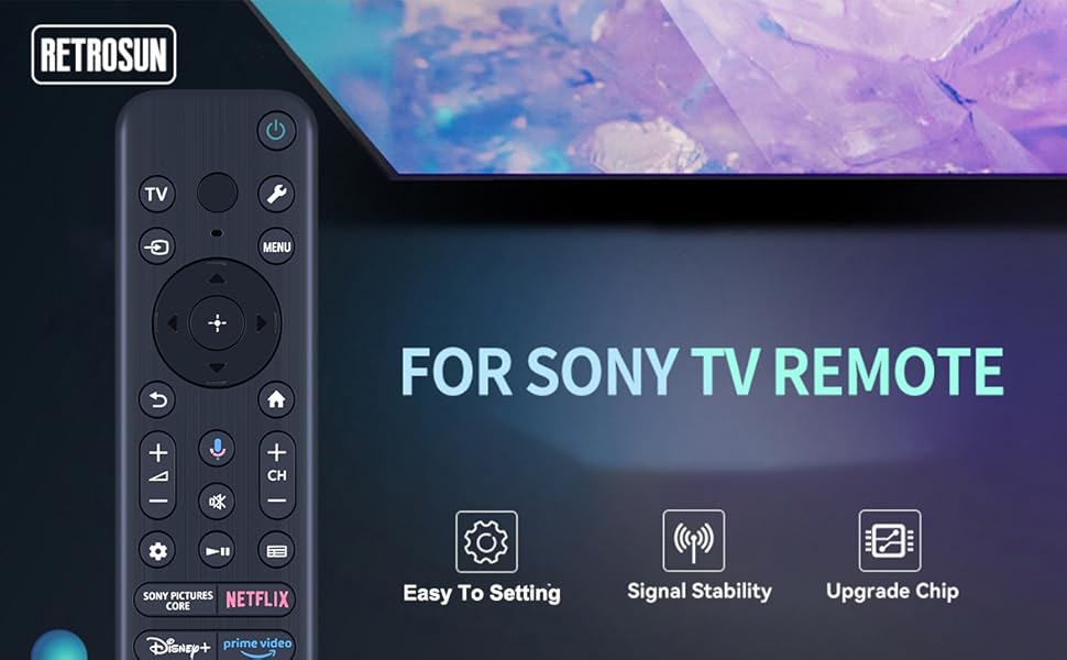 Amazon.com: RMF-TX920U Replacement Voice Remote Control for 2024 Sony TVs, Backlit Remote ...