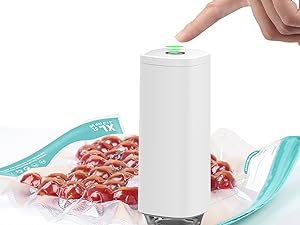 Amazon.com: CABIBOX Handheld Vacuum Sealer Machine, Automatic Food Vacuum Pump, Sous Vide Vacuum ...