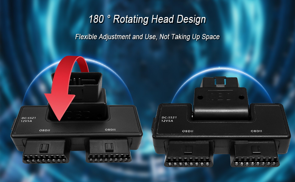 Amazon.com: TIKSCIENCE OBD Cable Splitter, OBDII Full 16 Pin 1 Male to 2 Female Extension Cable ...