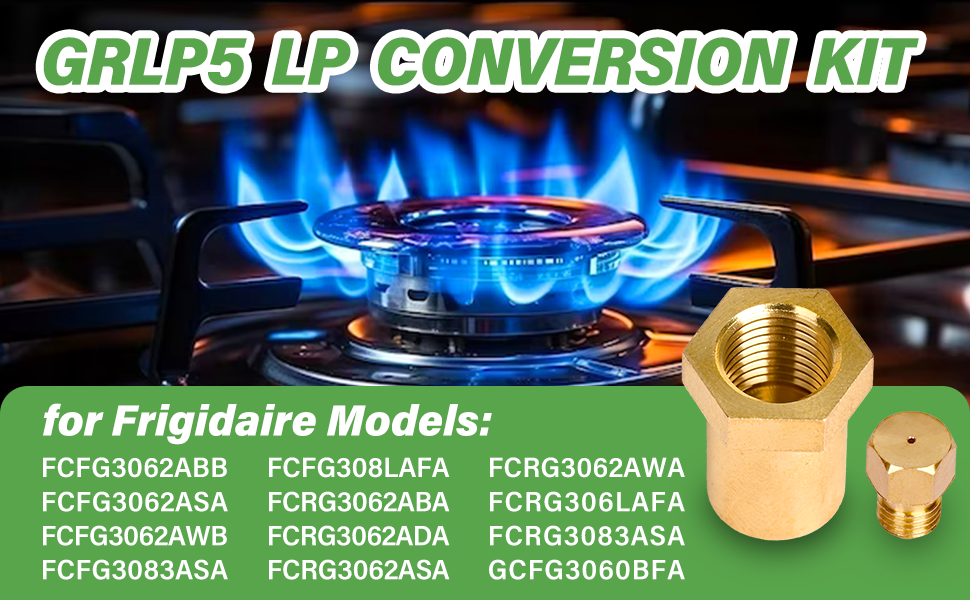 Amazon.com: GRLP5 ™ Range Natural Gas to Propane LP Conversion Kit, Conversion Replacement ...