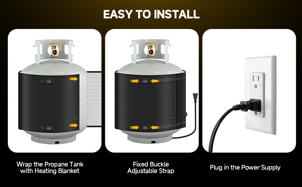 Amazon.com: EZIRVLIFE Propane Tank Heater Blanket, 120v Propane Heater with Temperature Controll ...