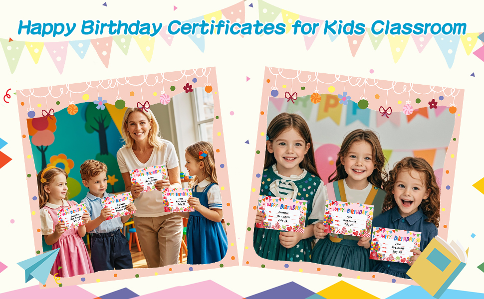 Amazon.com : FaCraft Happy Birthday Recognition Certificates ...