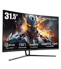 Amazon.com: TITAN ARMY 32 Inch 240Hz 1440P Gaming Monitor Curved, 2K QHD 2560 x 1440 1ms ...