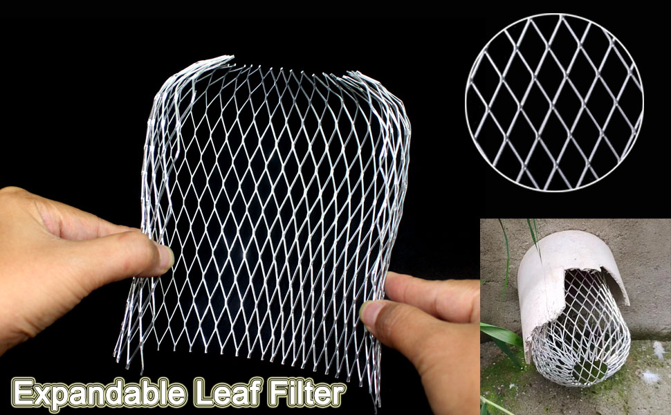 4 Pieces Gutter Downspouts Guards Aluminum Gutter Downspout Protectors ...