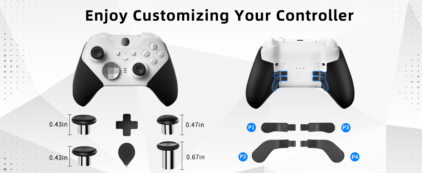 Amazon.com: DUXICEPIN Complete Component Pack for Xbox Elite Controller Series 2 / Series 2 Core ...