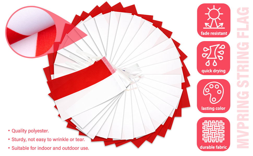 Amazon.com : Poland String Flag Pennant Banner, Small Mini Polish Flags ...