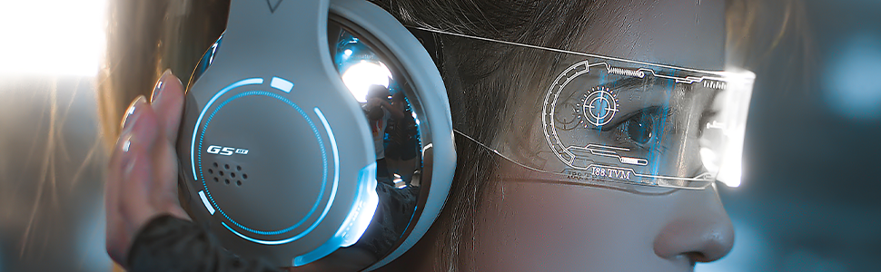 Edifier Hecate G5BT Wireless Gaming Headset, 36H Battery, Retractable Dual Mic ENC, Over-Ear ...