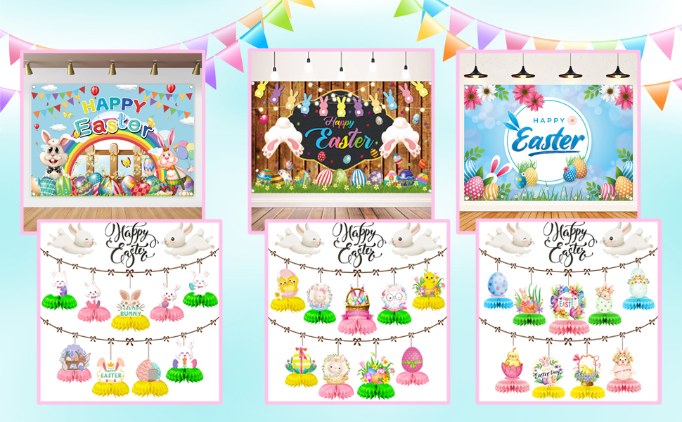 Amazon.com: Easter Centerpieces Easter Table Decorations Easter Bunny ...