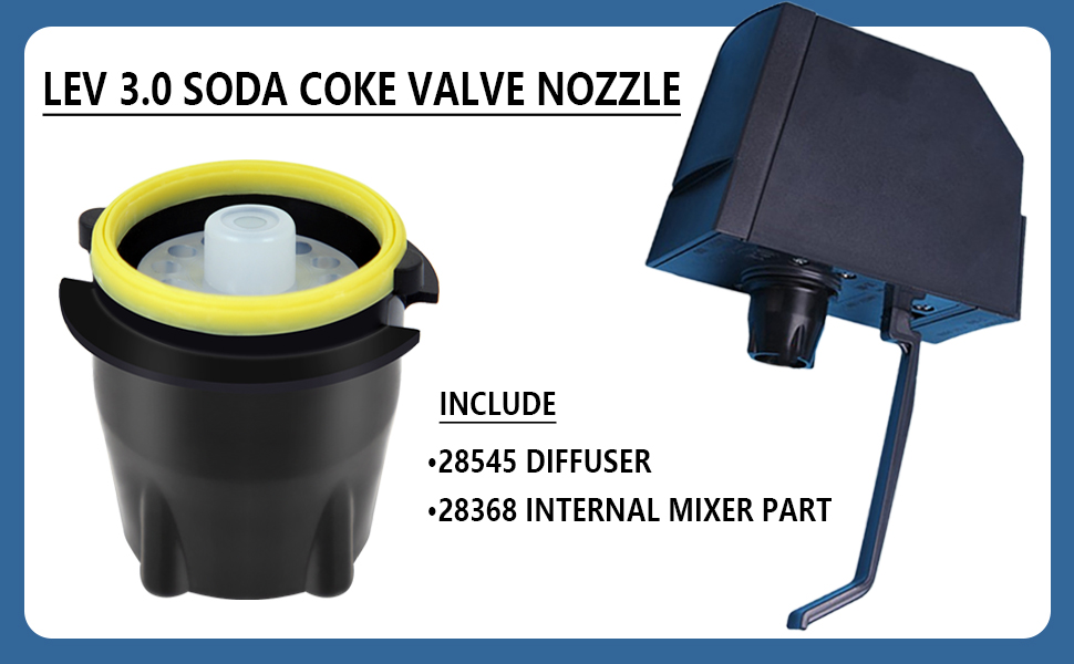 Amazon.com: 1pcs LEV 3.0 Soda Valve Nozzle 28545 Diffuser 28368 Internal Mixer Part,For Cola ...