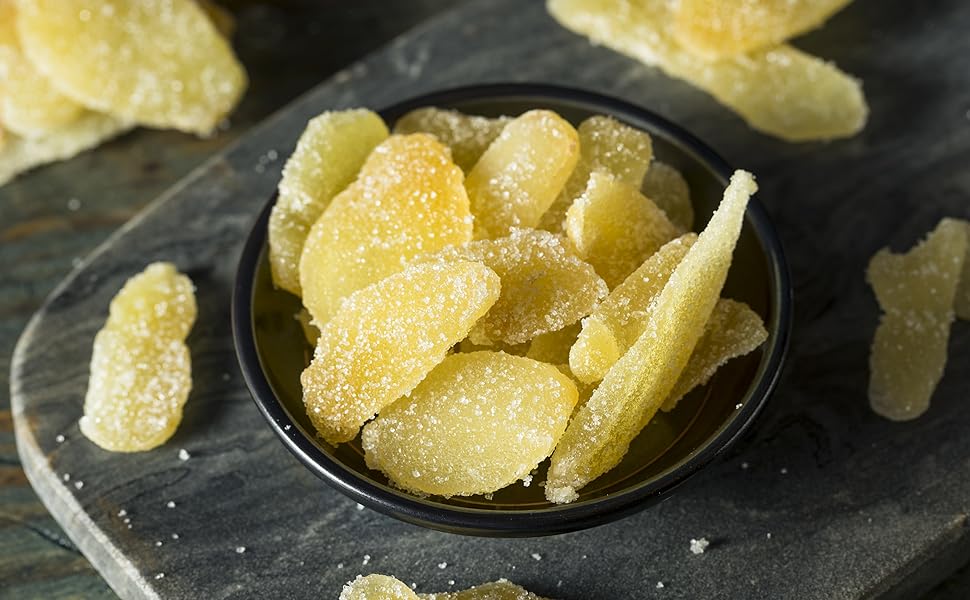 Amazon.com: Dried Crystallized Ginger Slices by Cambie | 2 lb of ...