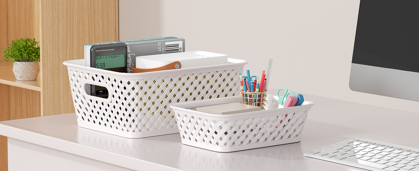 Amazon.com: MaxGear Organization and Storage 3 Packs, Plastic Bins ...