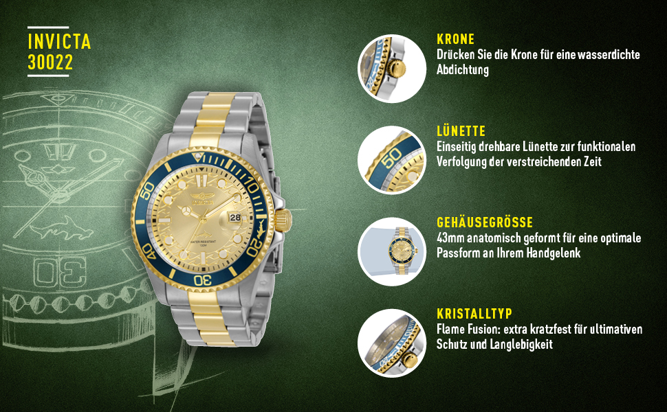 Invicta Pro Diver Stainless Steel Men's Quartz Watch - 43mm : Invicta ...