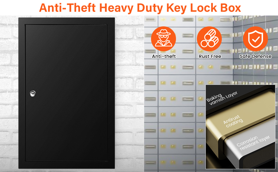 Amazon.com: Nebakne 200 Keys Key Cabinet, Anti-Theft Key Lock Box with Key Tags, Adjustable Key ...