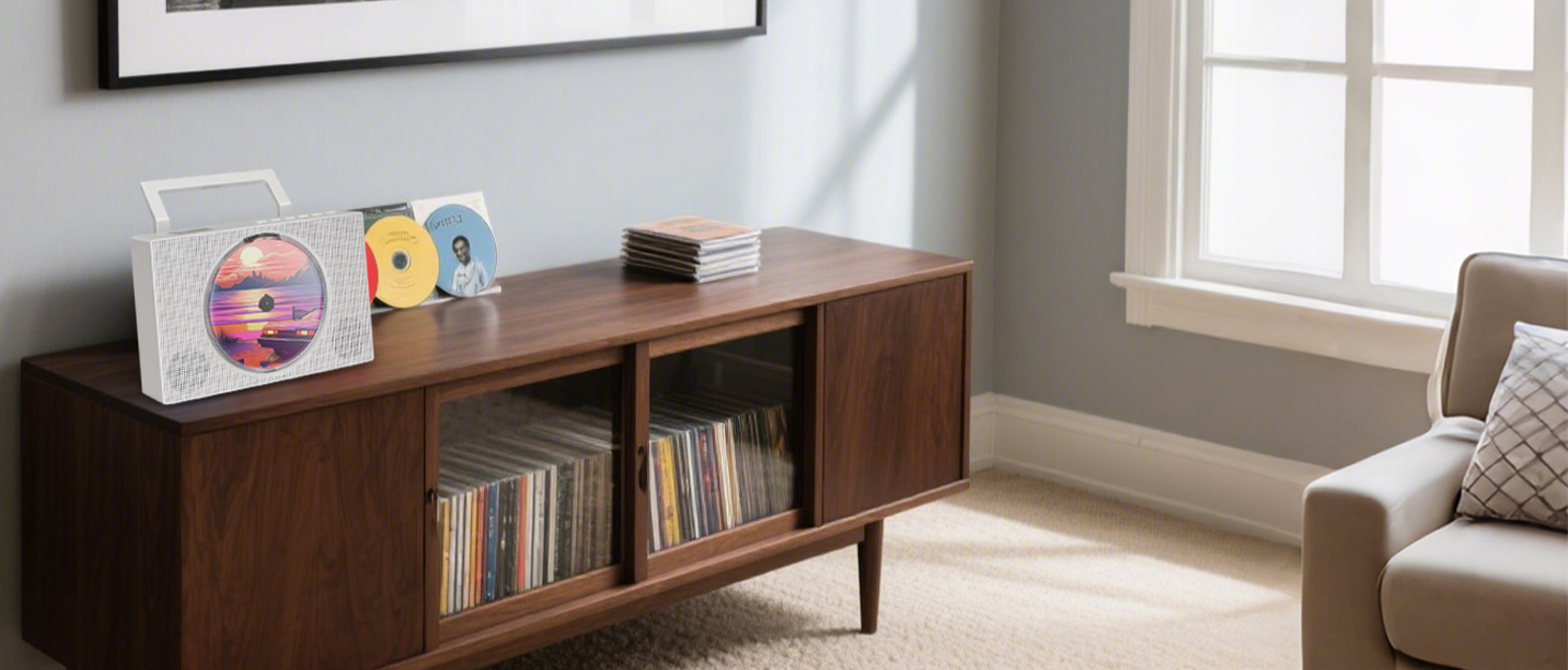 Amazon.com: Wall Mountable CD Player with Pulling Switch, Portable CD ...