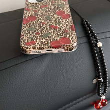 Amazon.com: aaknhen Leopard Cherry Phone Case Compatible for iPhone 13/14,Trendy Cherries ...