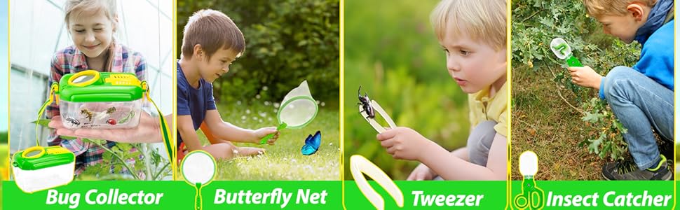 Amazon.com: OEC-T5 Bug Catcher for Kids, Kids Bug Catching Kit with Insect Catcher, Butterfly ...