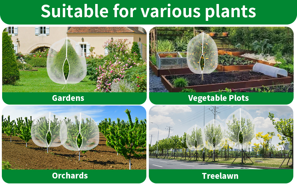 Amazon.com : afzdby Large Garden Mesh Netting with Zipper and Drawstring,Plants Cover Protection ...