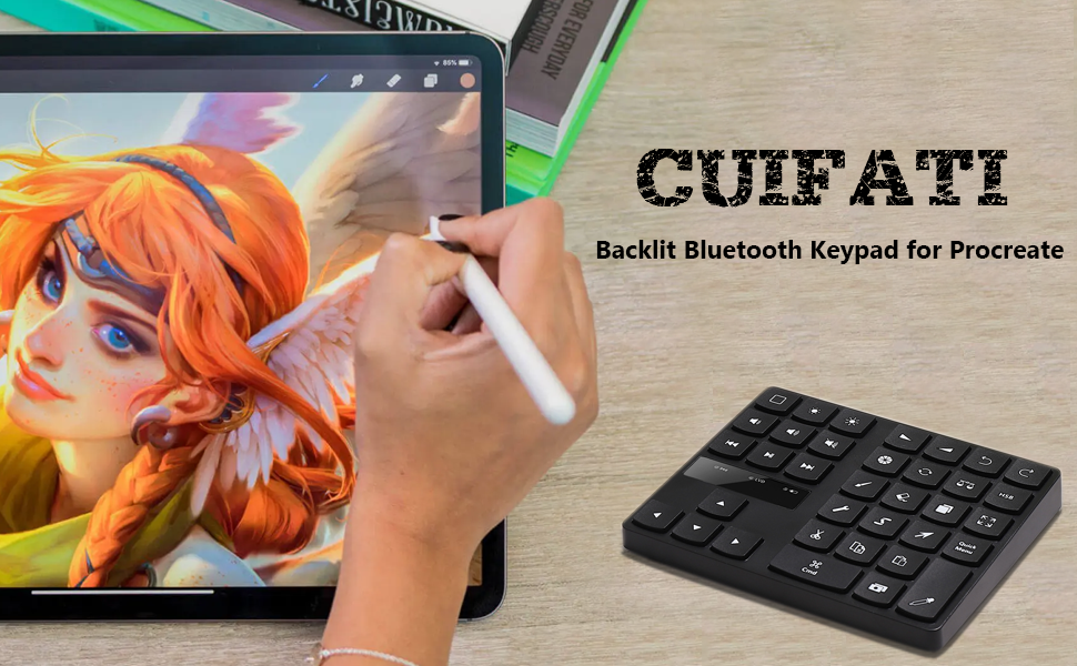 Amazon.com: Cuifati Mini Keyboard for , Shortcut Drawing Keyboard 35 ...