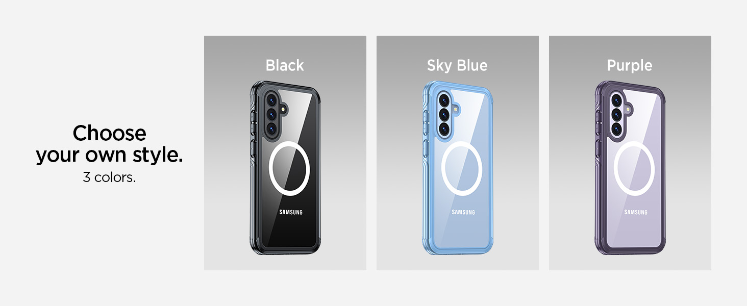 Miimall Magnetic Case for Samsung Galaxy A56/A36 5G, [HD Screen Protector] [Mag-Safe Compatible ...