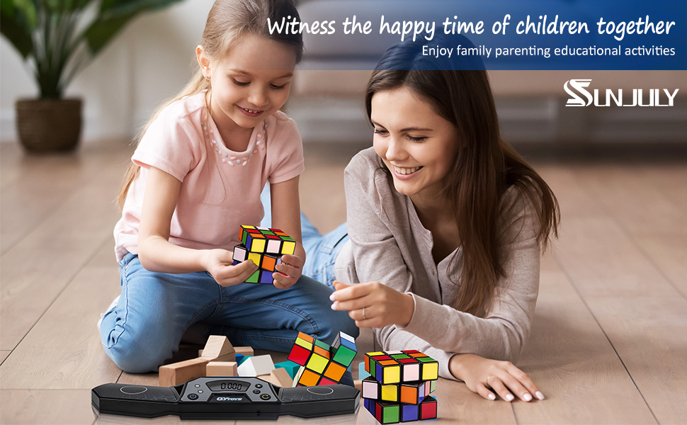 SUNJULY Speed Cup Timer, Speed Timer Rubiks Cube with Touch, Professional Timer with Display ...
