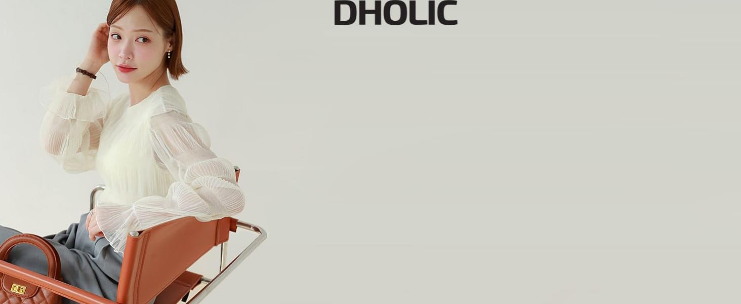 Amazon | [DHOLIC] スクエアネッククロップドニット・p458248 レディース ボートネック 合繊 カジュアル (sky blue, FREE) | セーター 通販