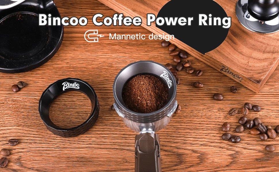 Amazon.com: Bincoo Espresso Dosing Funnel 51/53/58mm,Aluminum Coffee Dosing Ring with Magnetic ...