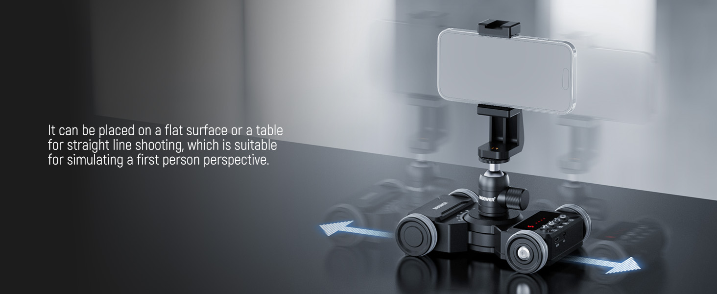 Amazon.com : Neewer Upgraded Motorized Camera Dolly Kit with App Control, 5Hrs Runtime Battery ...