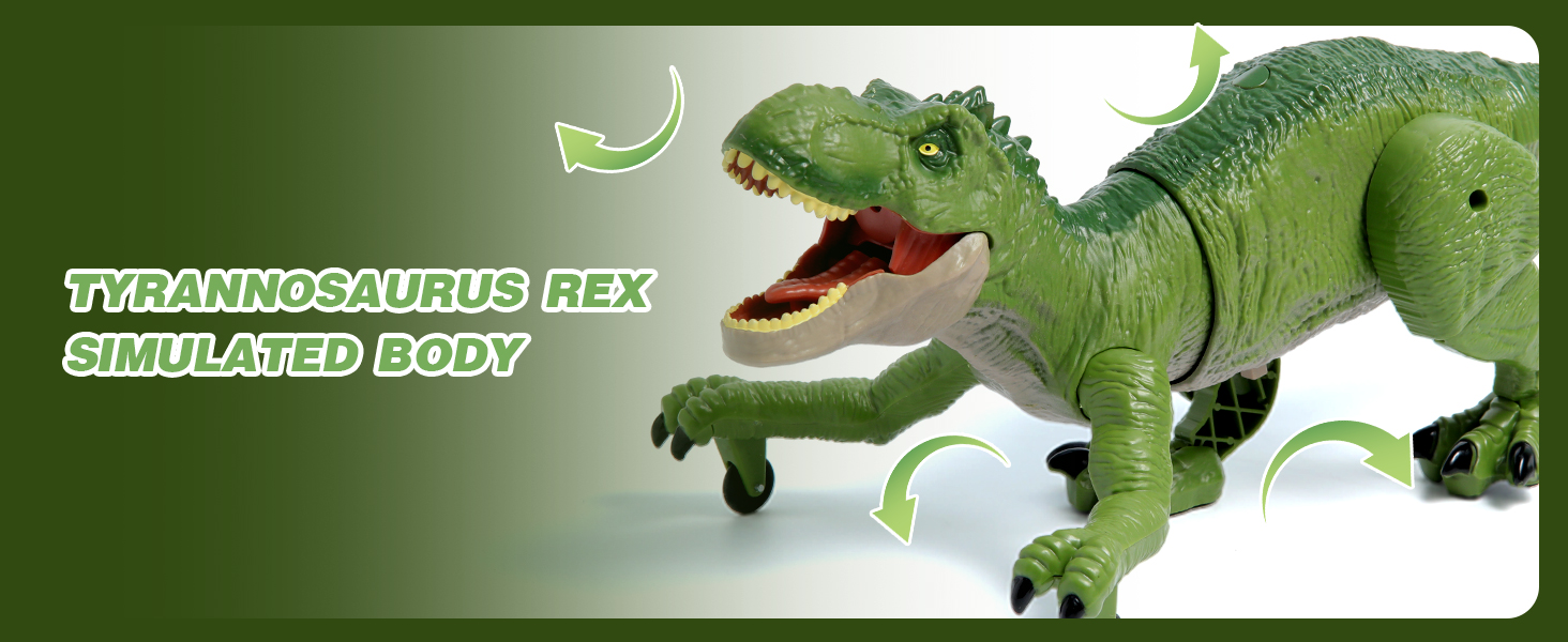 Amazon.com: Sunrad Remote Control Dinosaur Toys for Kids 3-5 4-7 8-12 Year Old, Electronic RC ...