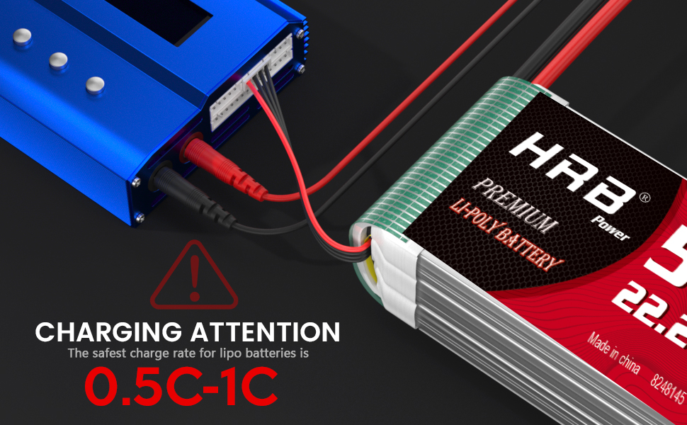 Amazon.com: HRB 2pcs 6S 5000mAh 100C EC5 Lipo Battery Soft Case 22.2V RC Lipo Battery Compatible ...