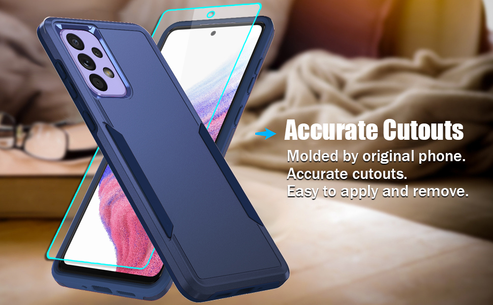 Amazon.com: for Samsung A53 5G Case, Galaxy A53 5G Case with Screen Protector,Full Body ...