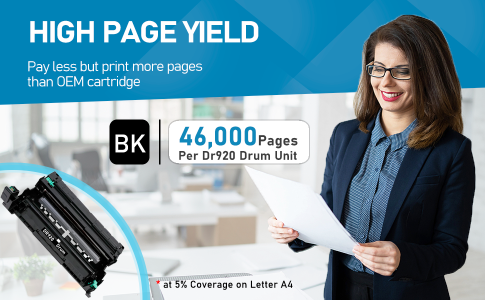 Amazon.com: Plaxellion DR920 Drum Unit Compatible Replacement for Brother DR-920 DR 920 HL ...