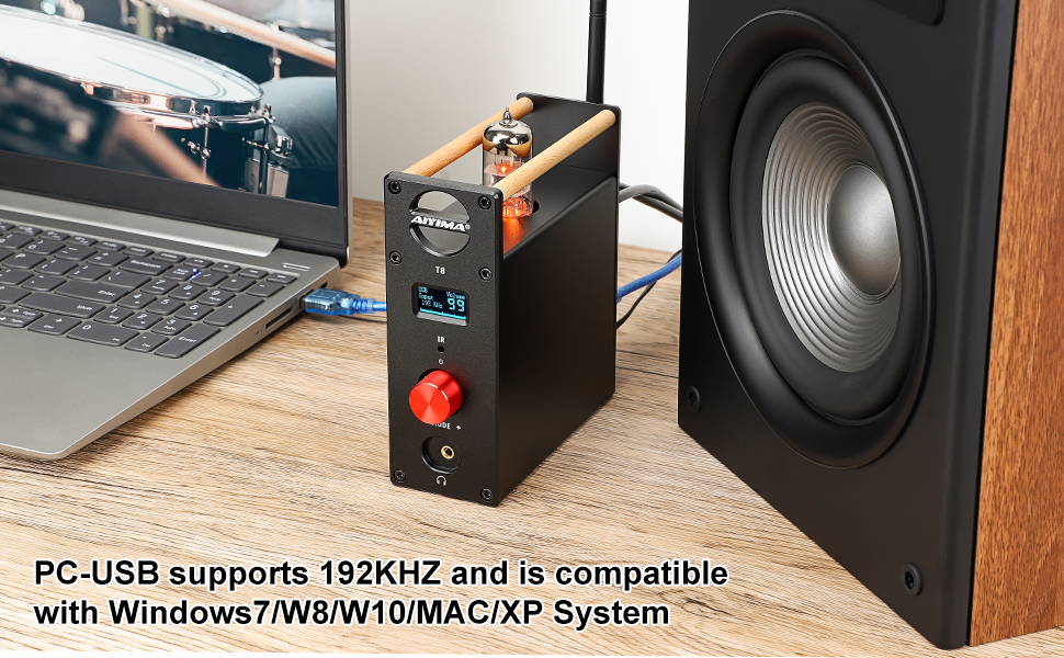 Amazon.com: AIYIMA T8 6N3 Digital Tube Preamplifier Bluetooth 5.0 Hi-Fi Headphone Vacuum Tube ...