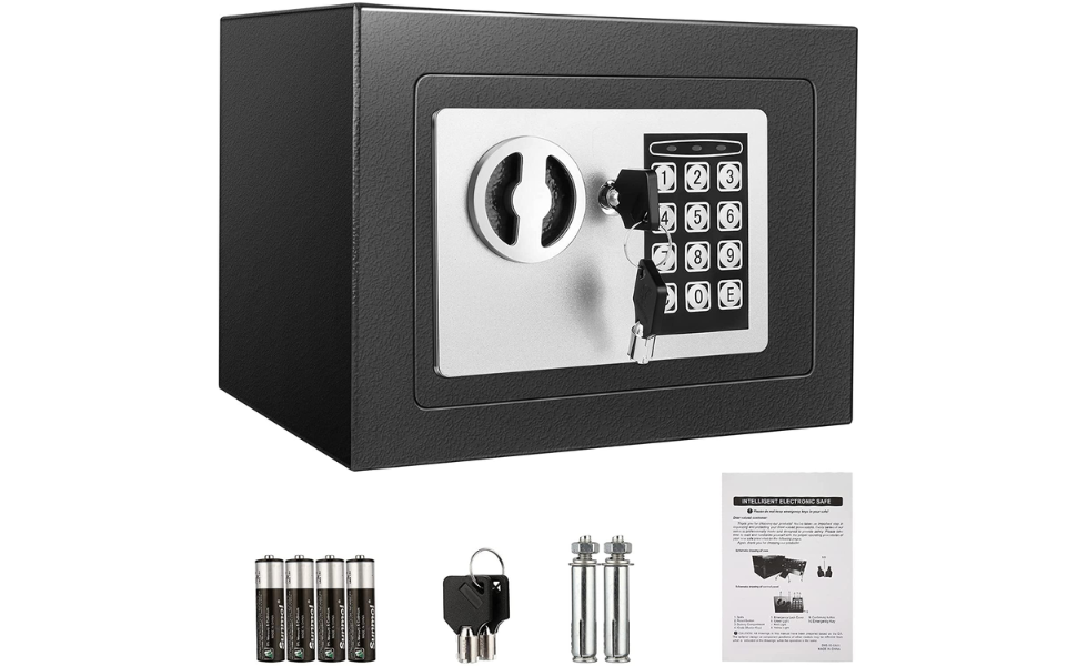 GLIVE (LABEL) Electronic Password Lock Safe Box Money Security Storage Safe Home Security ...