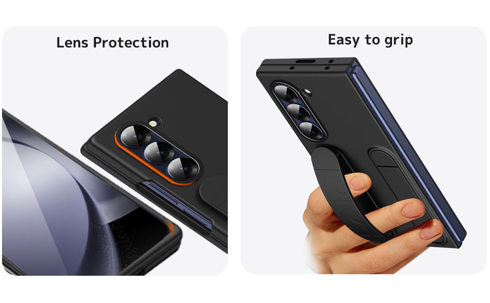 Amazon.com: Ninki for Samsung Galaxy Z Fold 4 - Case with Hand Strap, Shockproof Grip ...