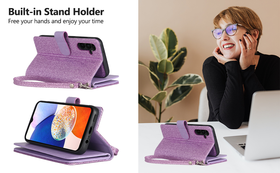 Amazon.com: Varikke Samsung A14 5G Case Wallet, Galaxy A14 5G Case Wallet for Women with Card ...