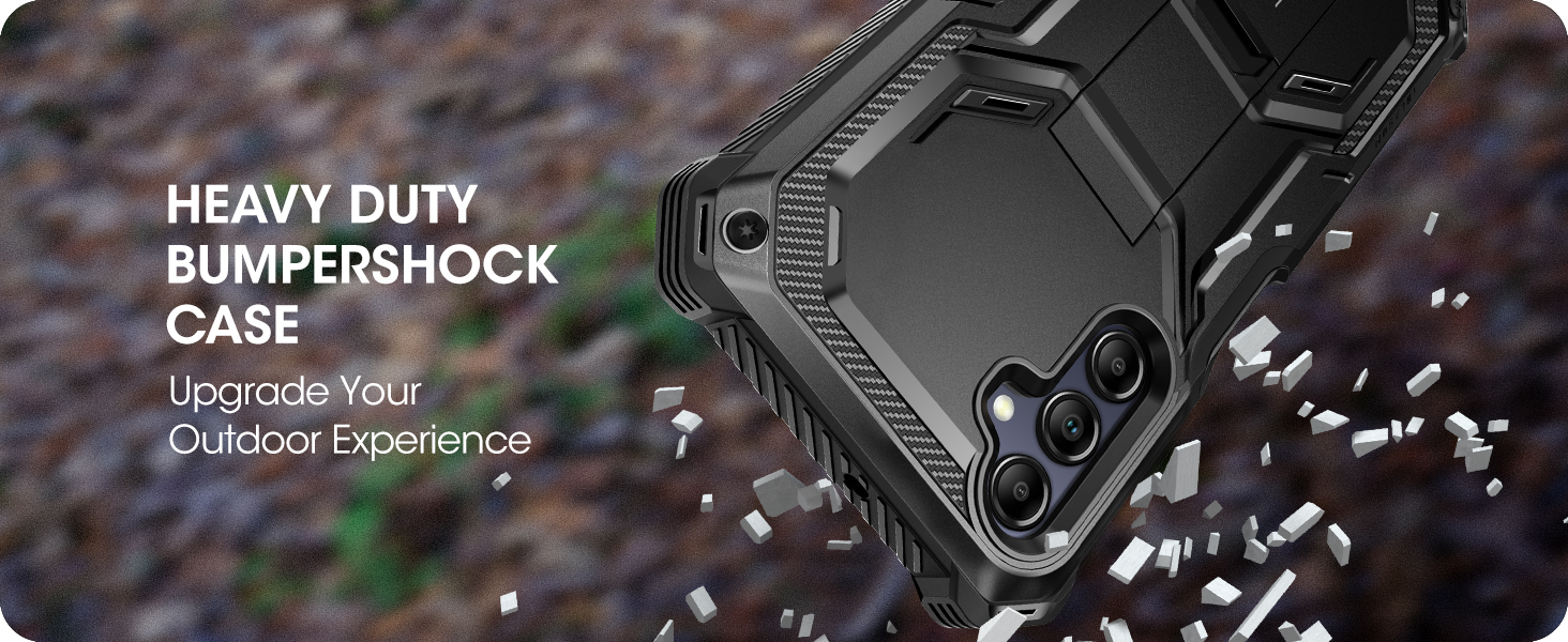 Amazon.com: i-Blason Armorbox for Samsung Galaxy A15 5G Case with Kickstand & Belt Clip, Full ...