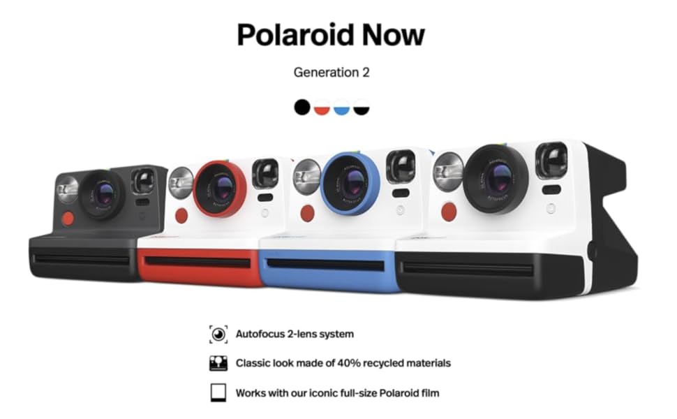Polaroid Everything Box Now Gen 2 Instant Camera - Black: Amazon.de: Electronics & Photo