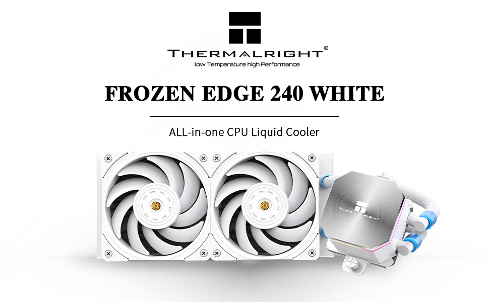 Amazon.com: Thermalright Frozen Edge 240 White CPU Water Cooler with PWM Fans, Pump Speed is ...