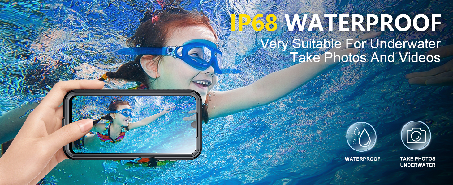 Amazon.com: SPIDERCASE for Samsung Galaxy A26 5G Case Waterproof, Built-in Lens & Screen ...