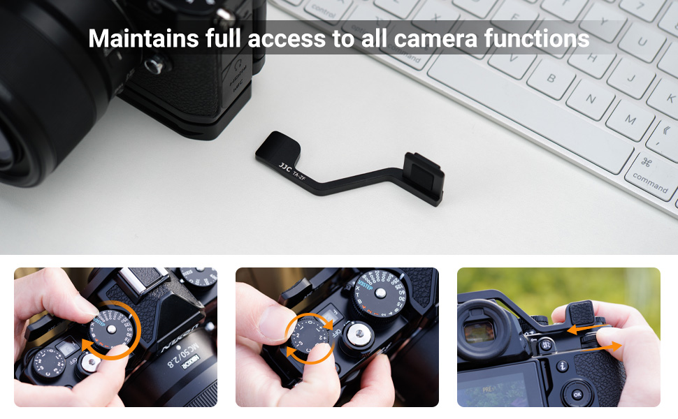 Amazon.com : Zf Z f Thumb Up Grip, Aluminum Alloy Metal Thumb Up Grip for Nikon Zf Z f Camera ...