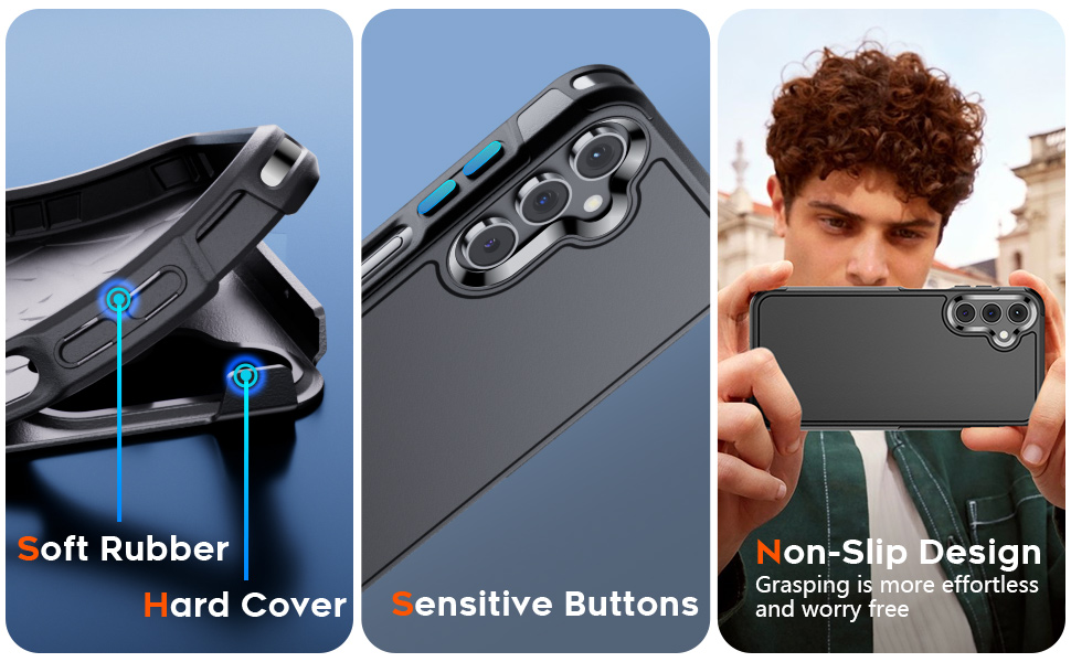 Amazon.com: zapica Designed for Samsung Galaxy A15 5G Case,12 FT Military Grade Drop Protection ...